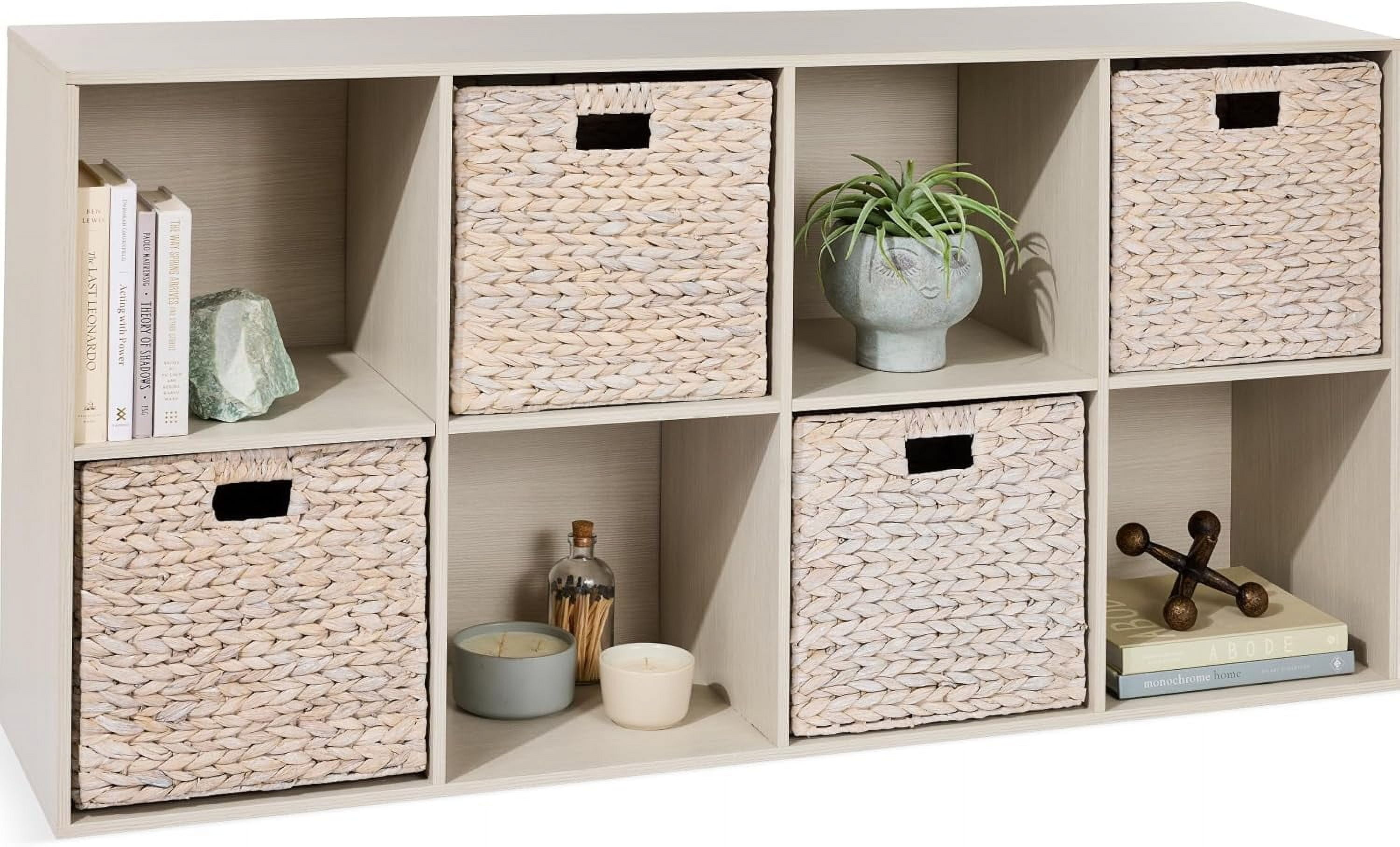 8-Cube Storage Organizer, 13.5in Shelf Opening, Bookcase, Display Shelf ...
