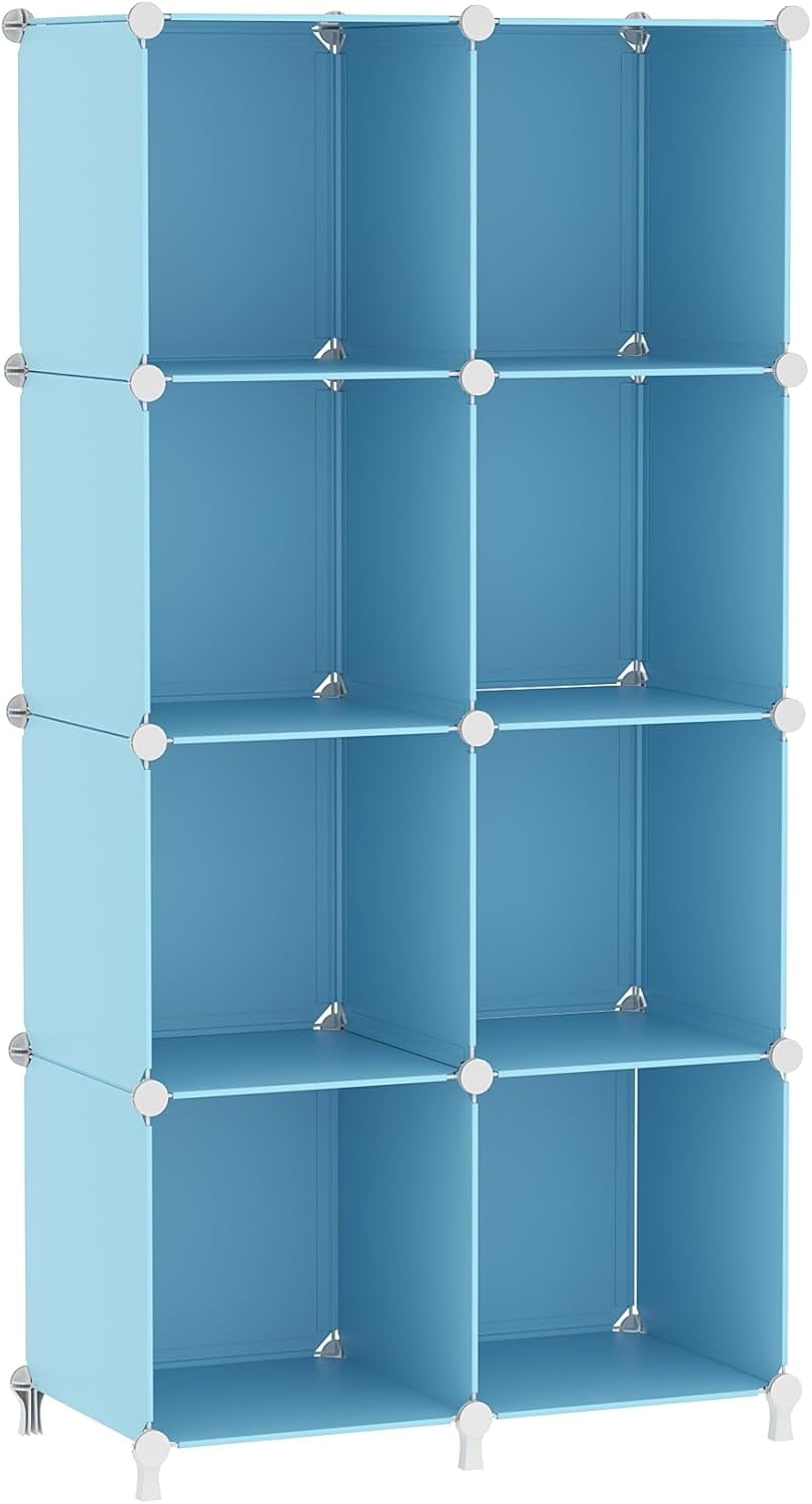 8 Cube Storage Organizer, Closet Organizer Storage Shelf, Bookcase ...