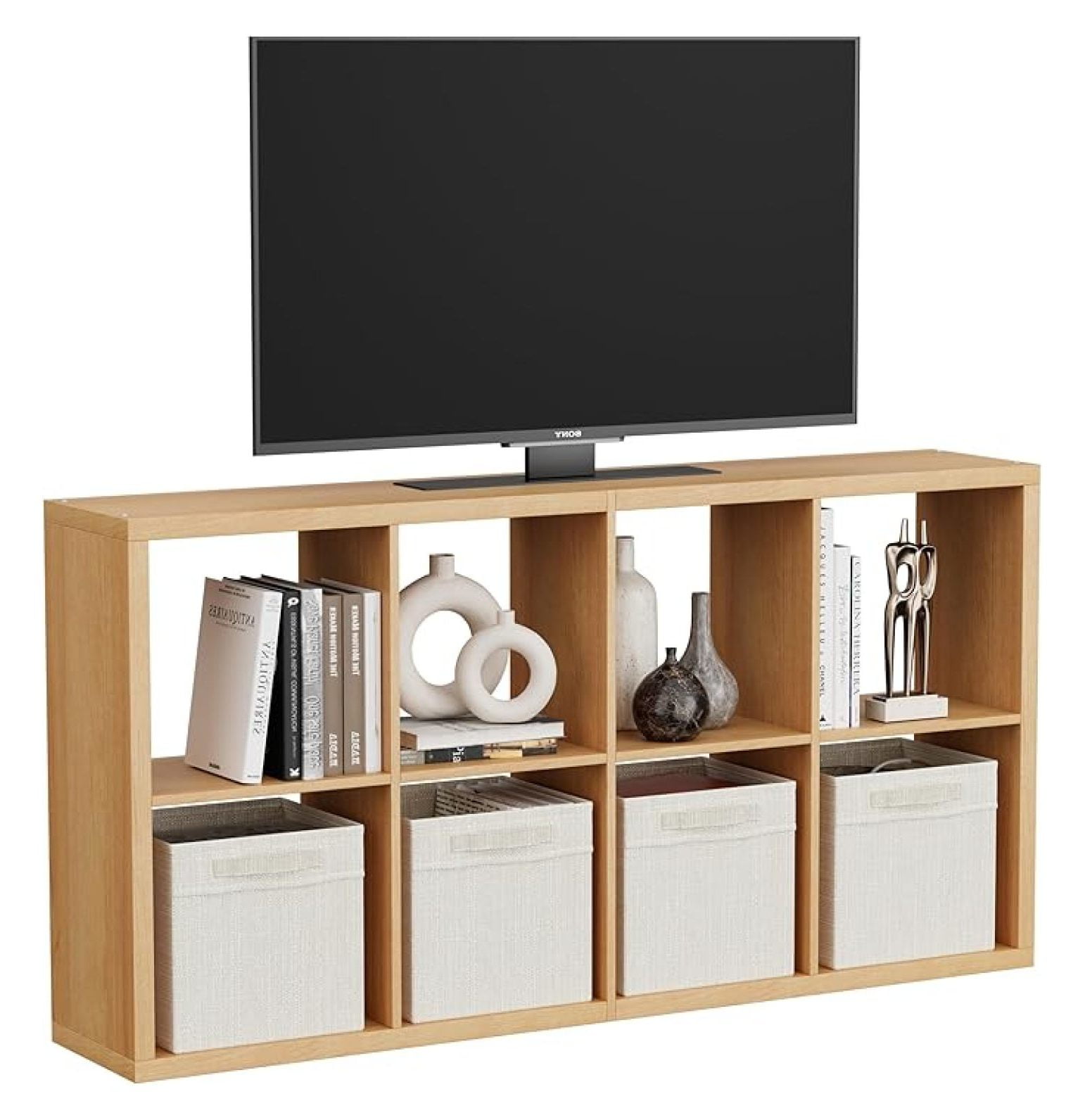 8 Cube Storage Organizer, Cube Shelf with Heavy-Duty Thick Boards, 25. ...