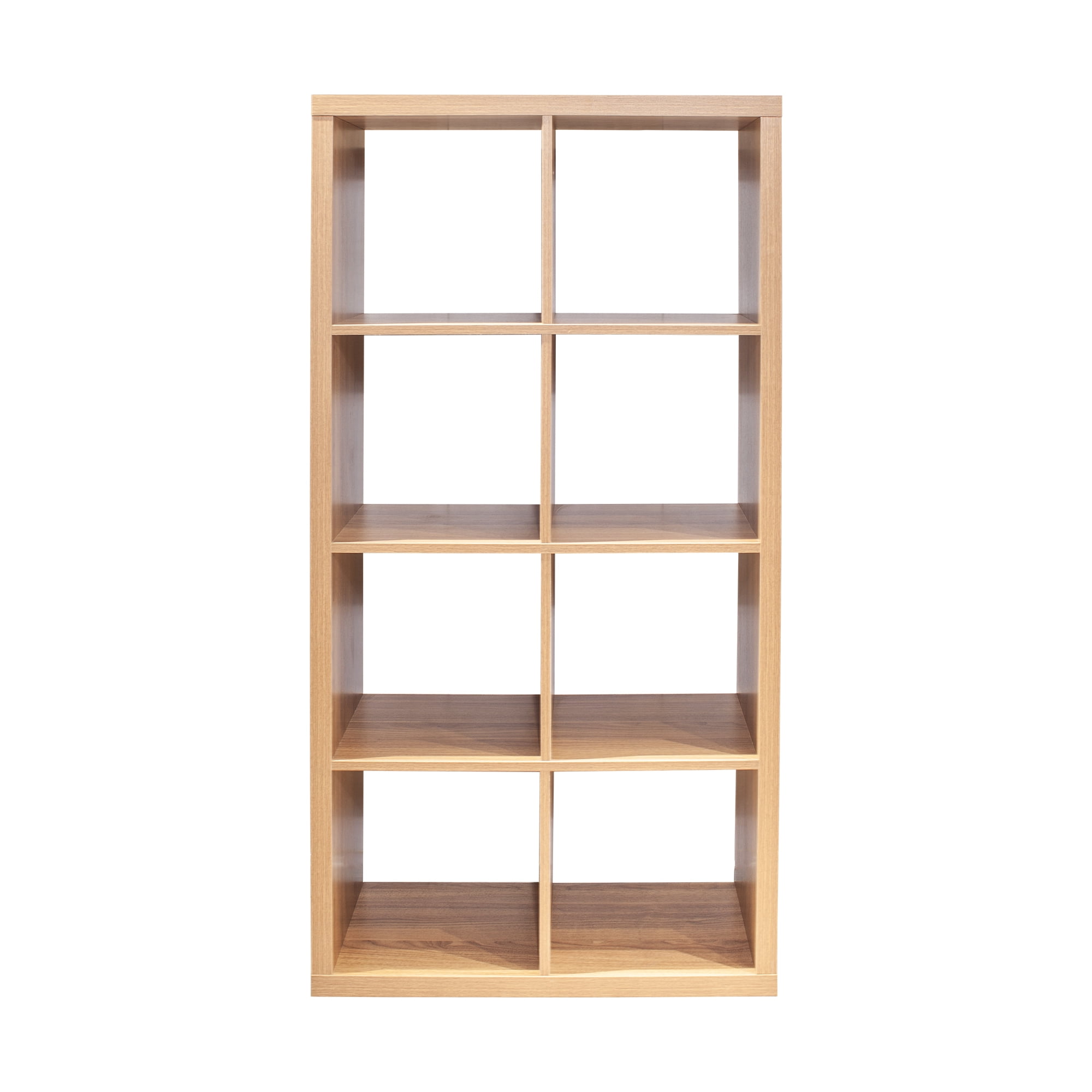 8 Cube Storage Organizer with Opened Back Shelves,2 X 4 Cube Bookcase ...