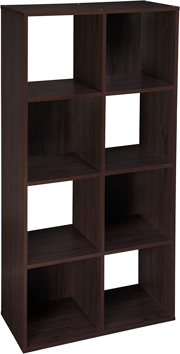 8 Cube Storage Shelf Organizer Bookshelf, Stackable, Vertical or ...