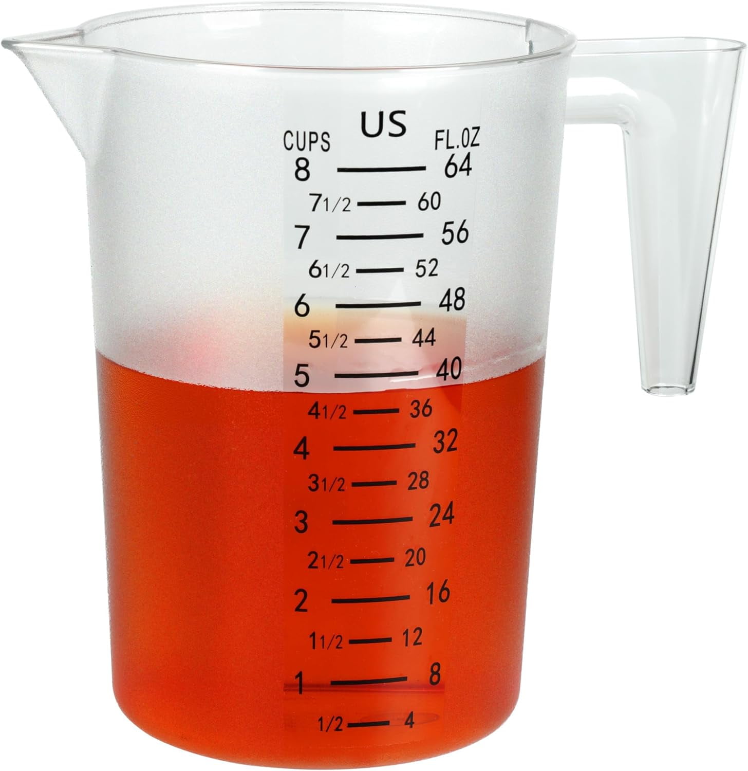 ® 8 Cup/2-Quart Large Measuring Cups, Clear, Strong Food Grade Liquid ...