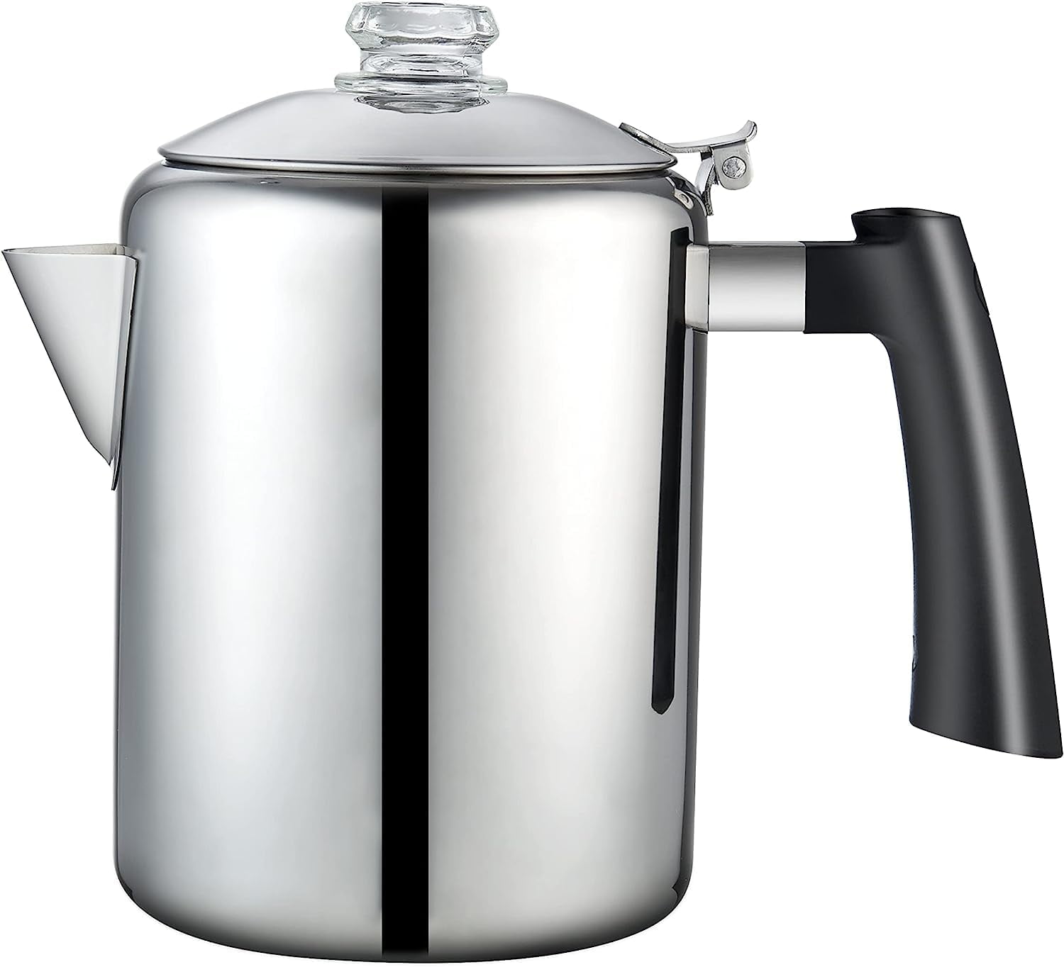 8-Cup Stainless Steel Stovetop Coffee Percolator Pot Kettle, Tea ...