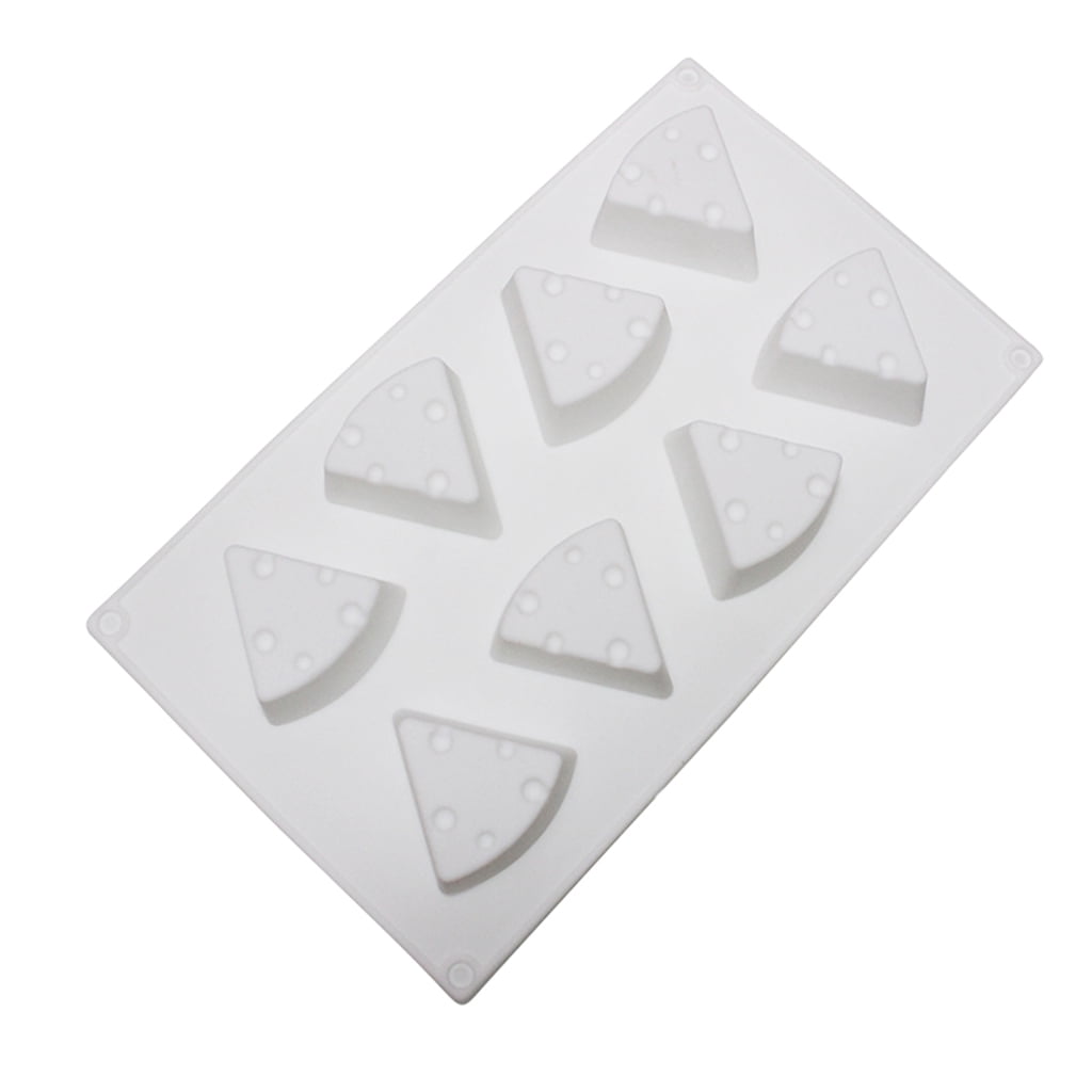 8 Cups Cheese Model Silicone Molds French Mousse Cake Moulds for ...