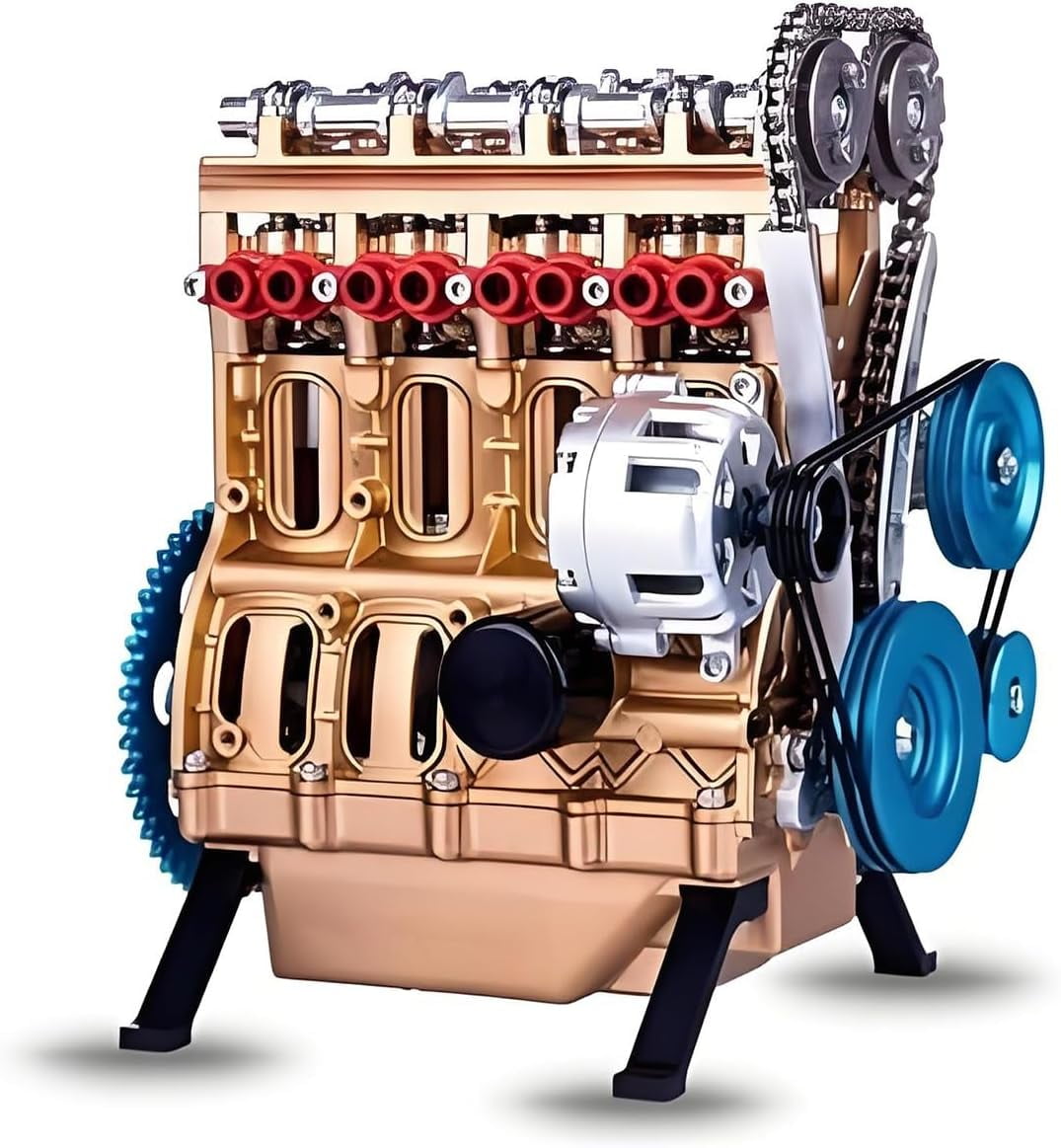 8-Cylinder Full Metal Car Engine Model, 2025 New Full Metal Car Engine ...
