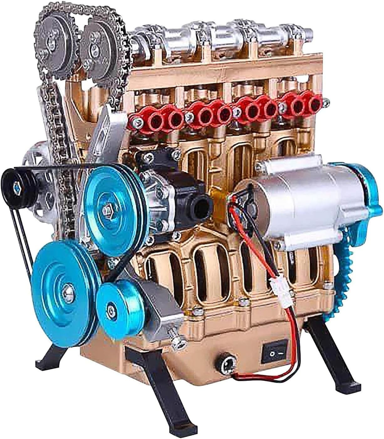 8-Cylinder Full Metal Car Engine Model，Metal Model Engine Kit, V 8 ...