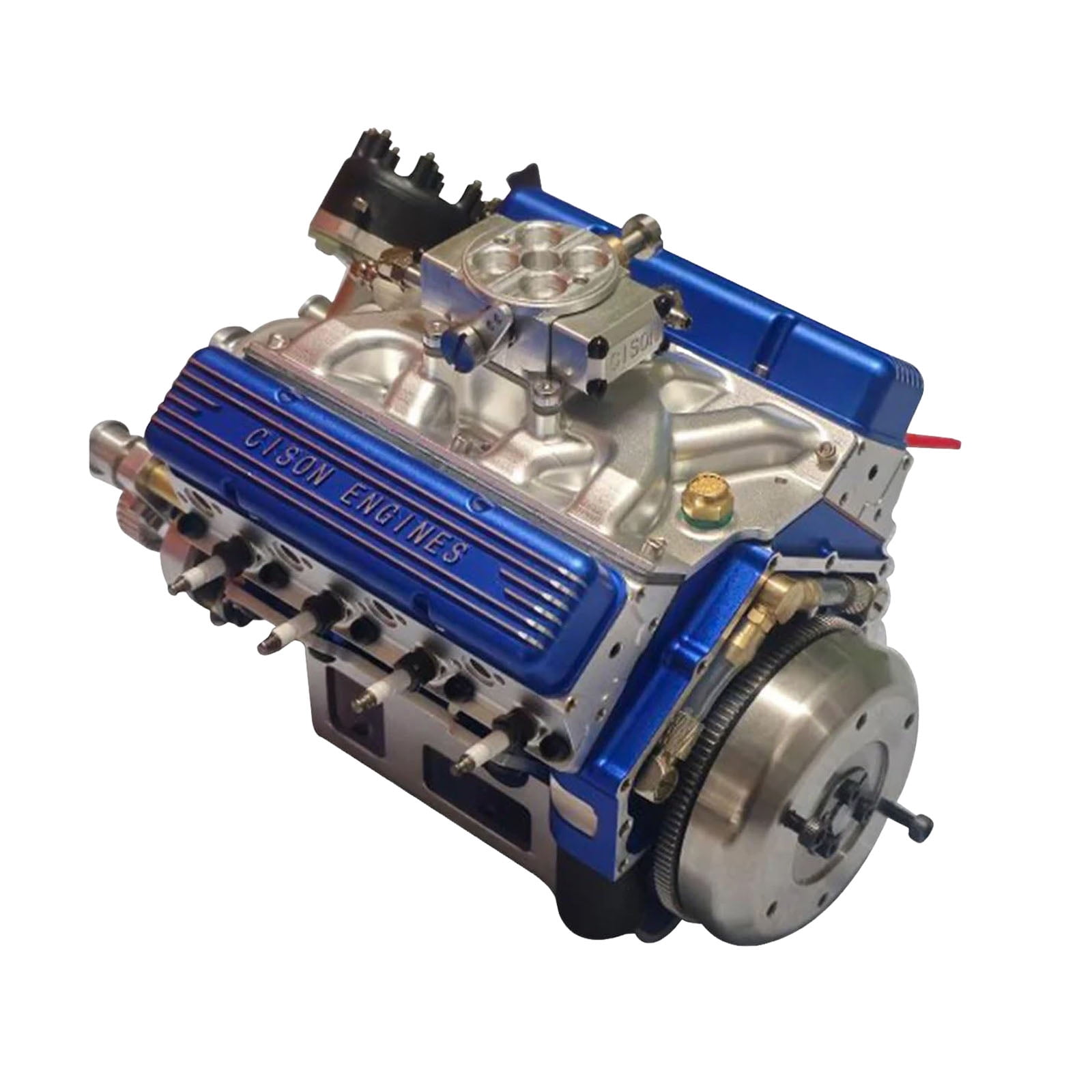 8-Cylinder Full Metal Car Engine Model Plastic, Full Metal Model Engine ...