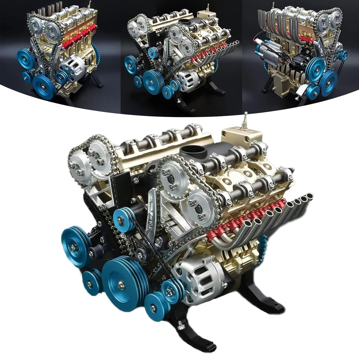 8-Cylinder Full Metal Car Engine Model, Full Metal Car Engine Model, V8 ...