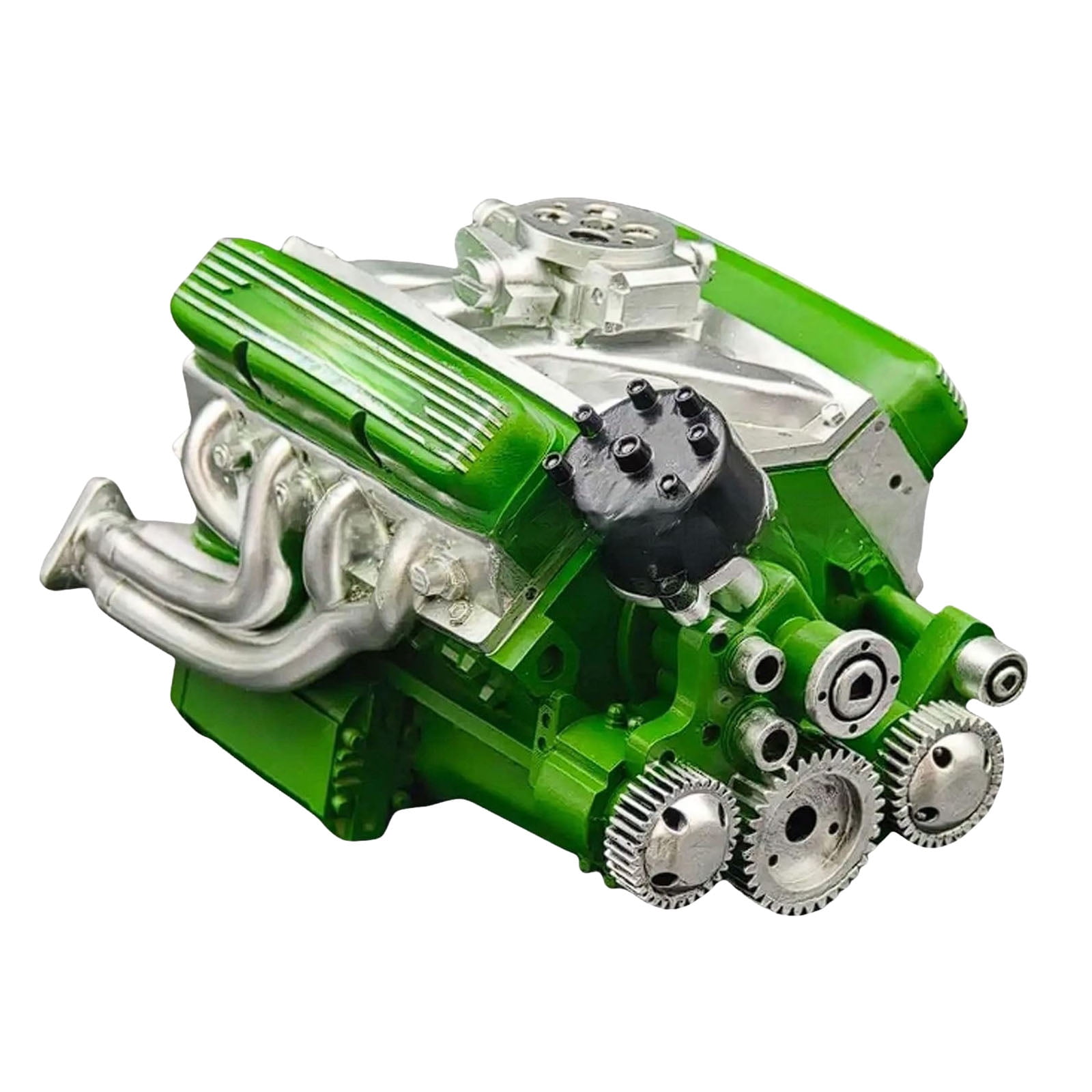 8-Cylinder Full Metal Car Engine Plastic Model, Full Metal Model Engine ...