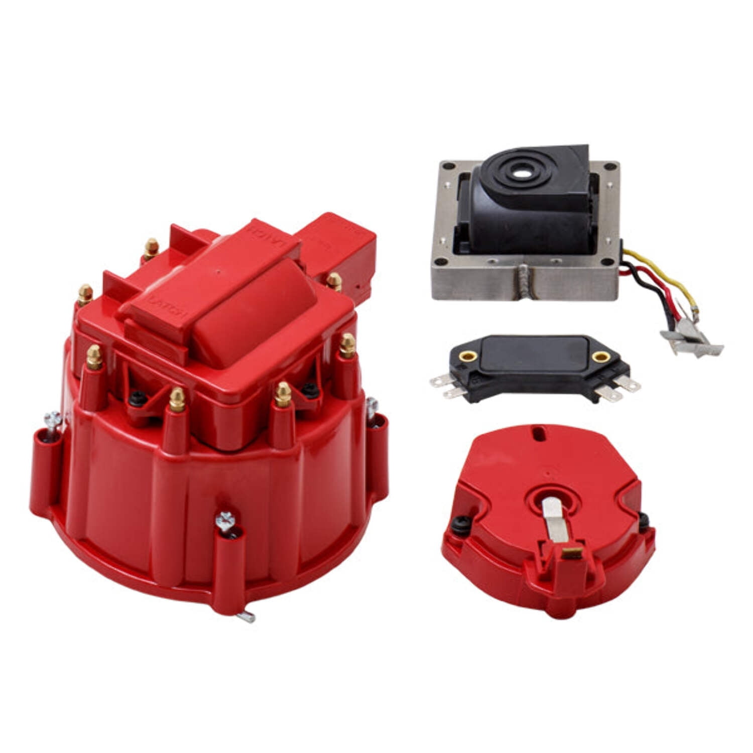 TSP 8-Cylinder V8 HEI Distributor Tune-Up Kit - Red - Walmart.com