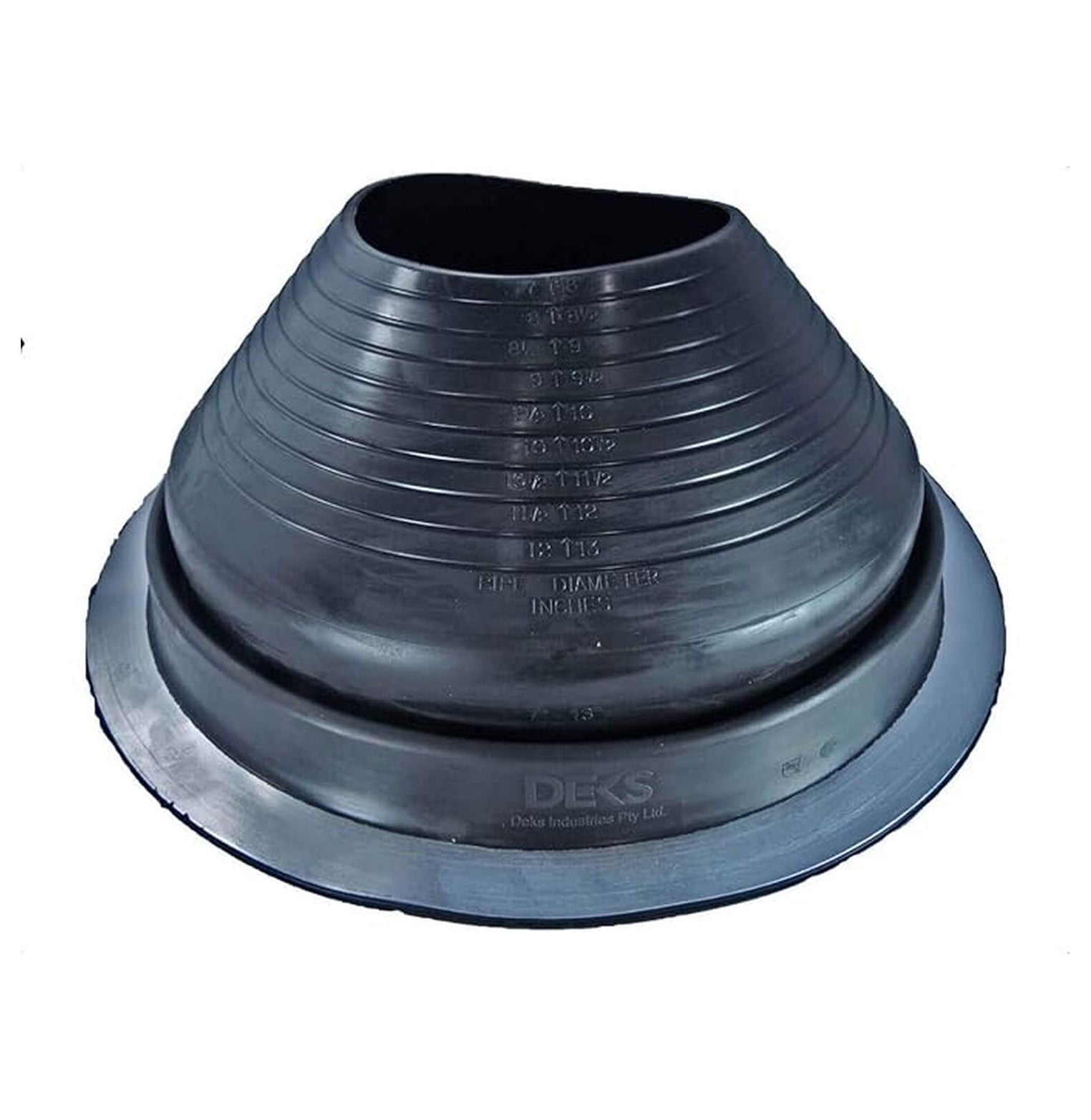 #8 - DF108B - Round Black EPDM Flexible Pipe Flashing, Roof Jack, Pipe ...