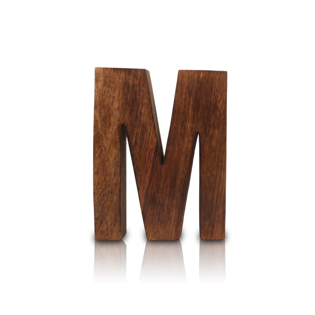 8" Decorative Solid Block Wooden Letters Alphabets Words Natural ...