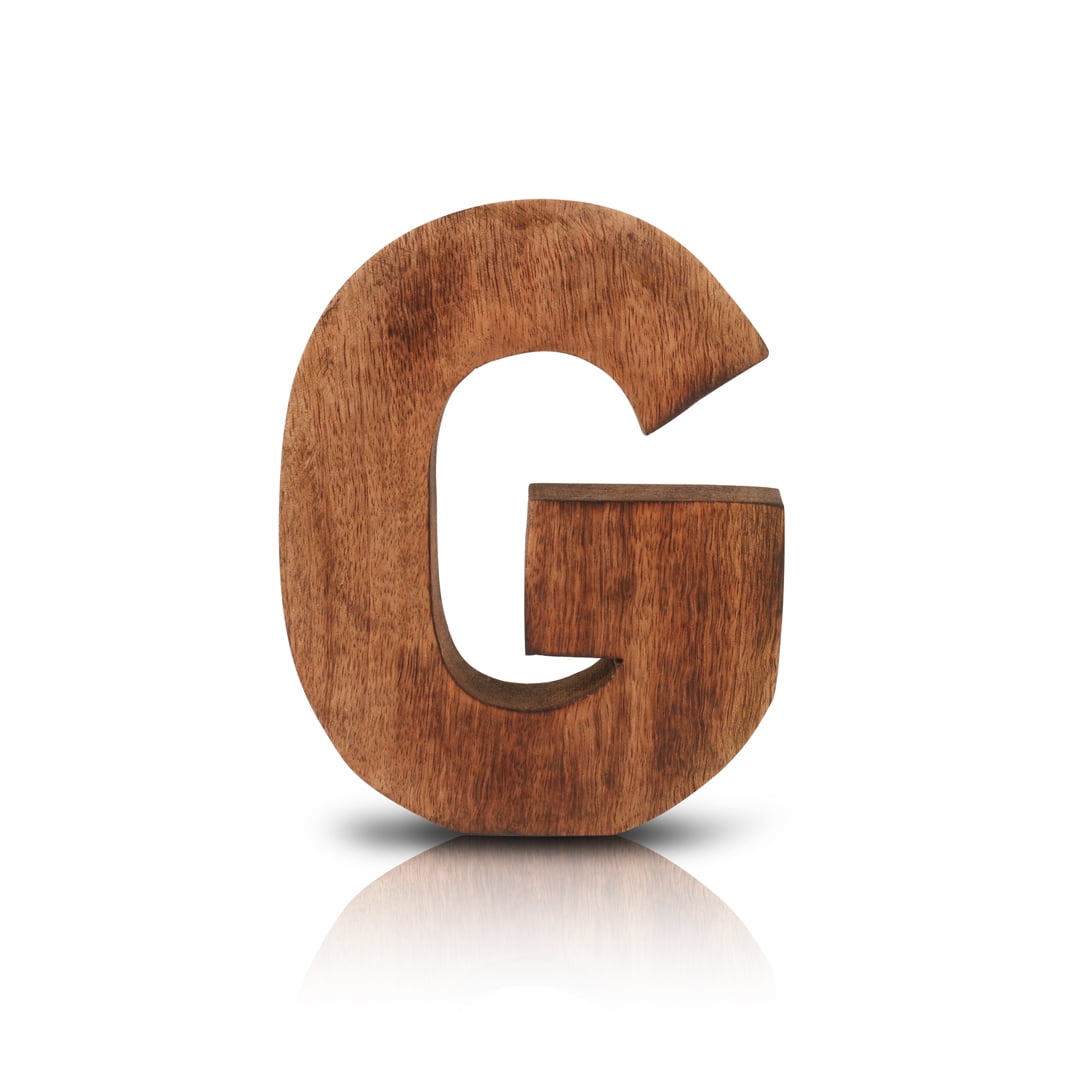 8" Decorative Solid Block Wooden Letters Alphabets Words Natural ...