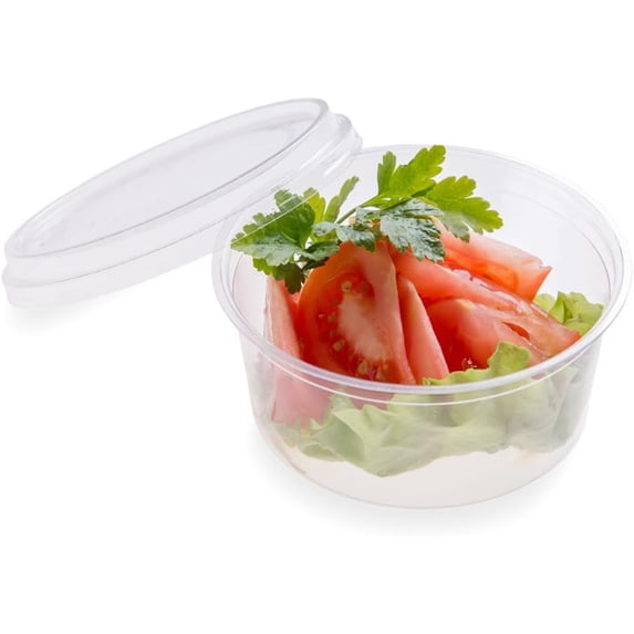 8 Deli Containers 500 Meal Prep Containers - Lids Sold Separately PLA ...