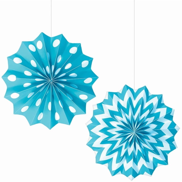8" Designs Paper Fans set of 5 - Walmart Business Supplies