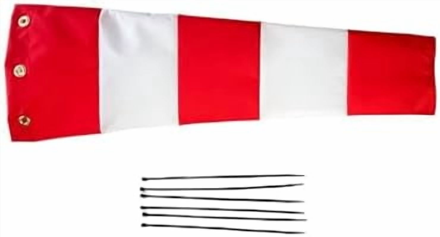 8" Diameter x 36" Long Heavy-Duty Nylon Windsock – UV & Weather ...