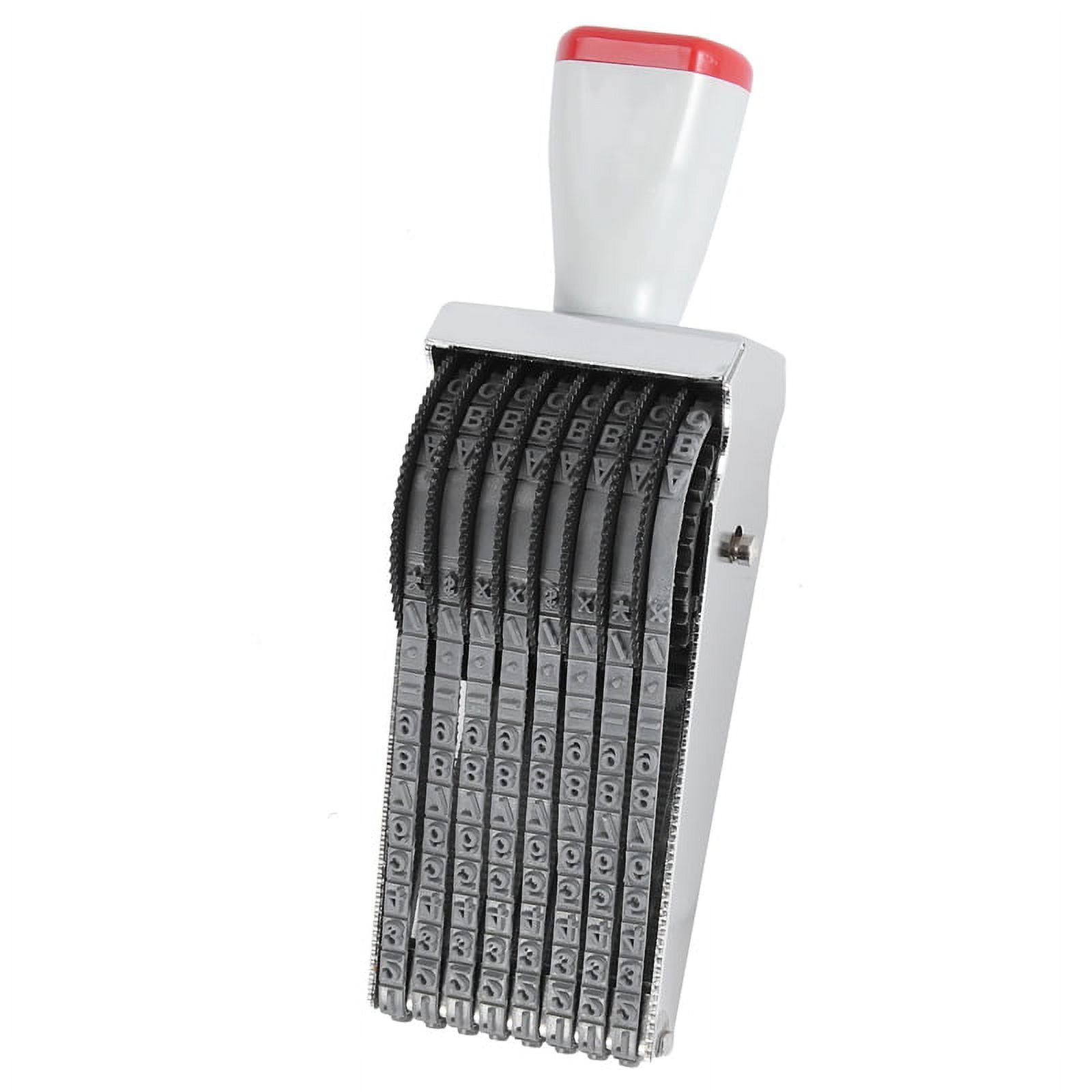 8 Digit Alphabet English Letter Number Rolling Rubber Stamp Emboss Diy ...