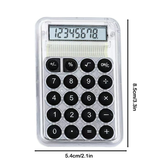 8 Digit Desk Calculator, Desktop Calculators with Large LCD Display ...