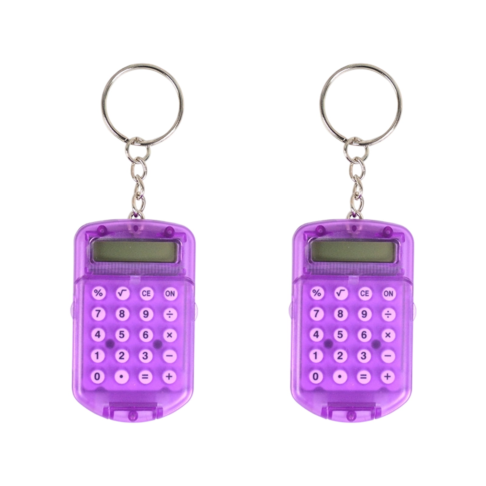 8 Digit Keychain Calculator Durability With Cover Design Keyring For ...