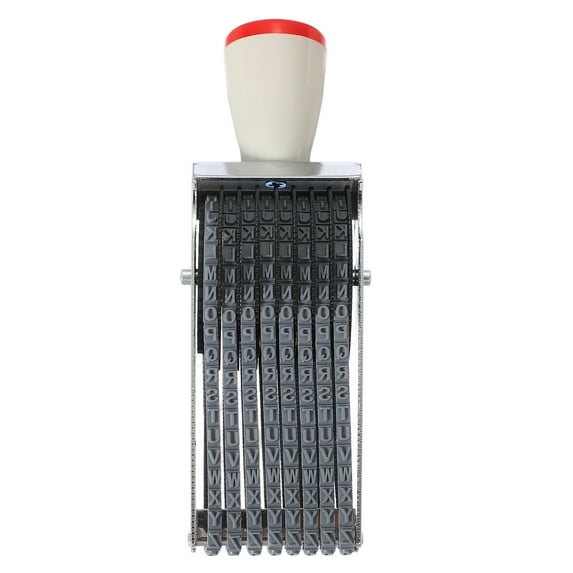 8 Digits Roller Stamp, Personalized 4.5mm 26 Alphabet Number 0-9 Symbol ...