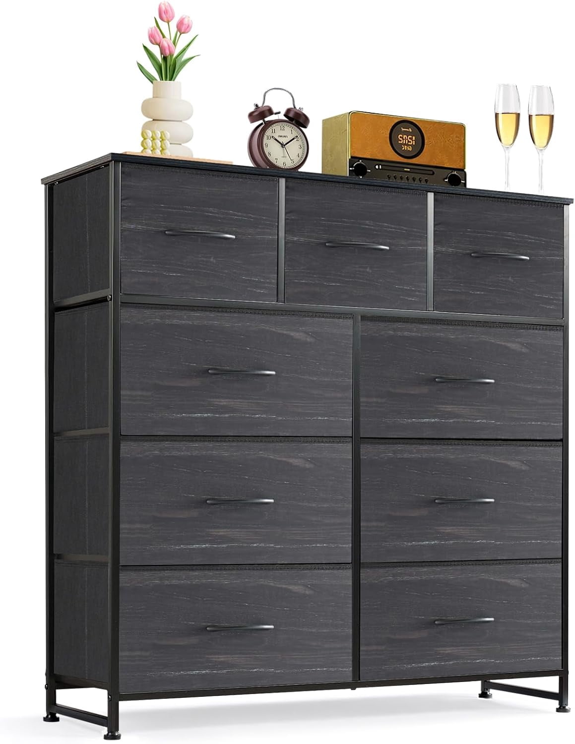 8-Drawer Dresser for Bedroom, Anti-Tip Tall Storage Organizer Chest of ...