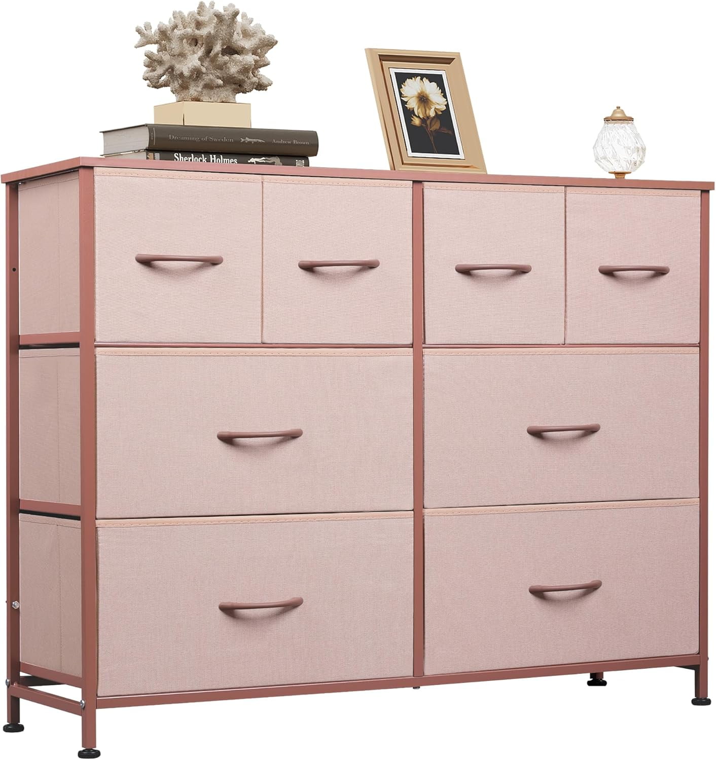 8 Drawer Dresser for Bedroom, Wide Fabric Dresser Storage Organizer ...