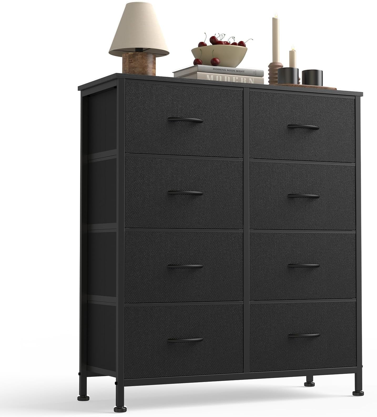 8 Drawer Dresser with Fabric Bins Fabric Storage Tower Organizer for ...