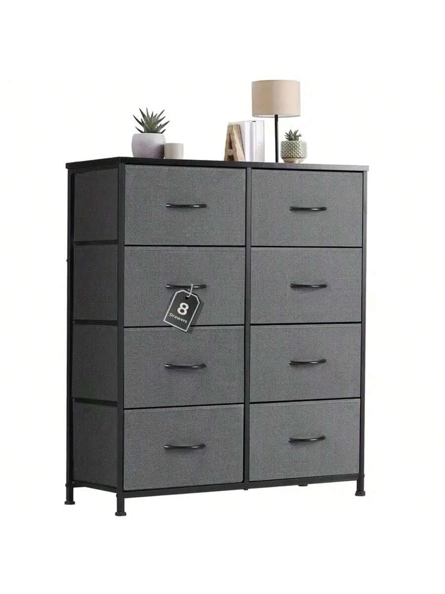 8-Drawer Fabric Dresser, Furniture Storage Tower Cabinet, Organizer For ...