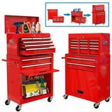 8-Drawer Rolling Tool Chest, 2-IN-1 Tool Chest and Cabinet Stainless ...