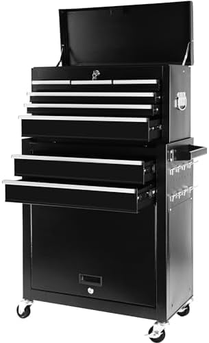 8-Drawer Rolling Tool Chest, Rolling Tool Storage Cabinet with ...
