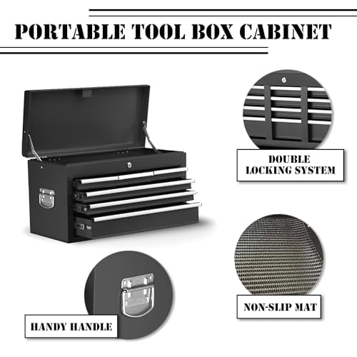 8-Drawer Tool Chest High Capacity Rolling Tool Box with Wheels ...