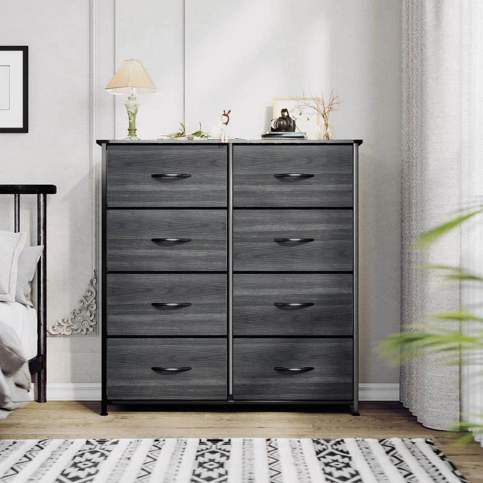 8 Drawers Dresser, Dresser for Bedroom, Fabric Storage Tower, Organizer ...