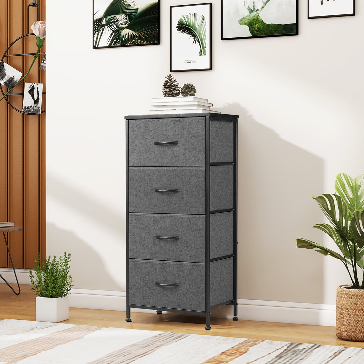8 Drawers Dresser for Bedroom with Metal Frame, Wood Tabletop, Storage ...