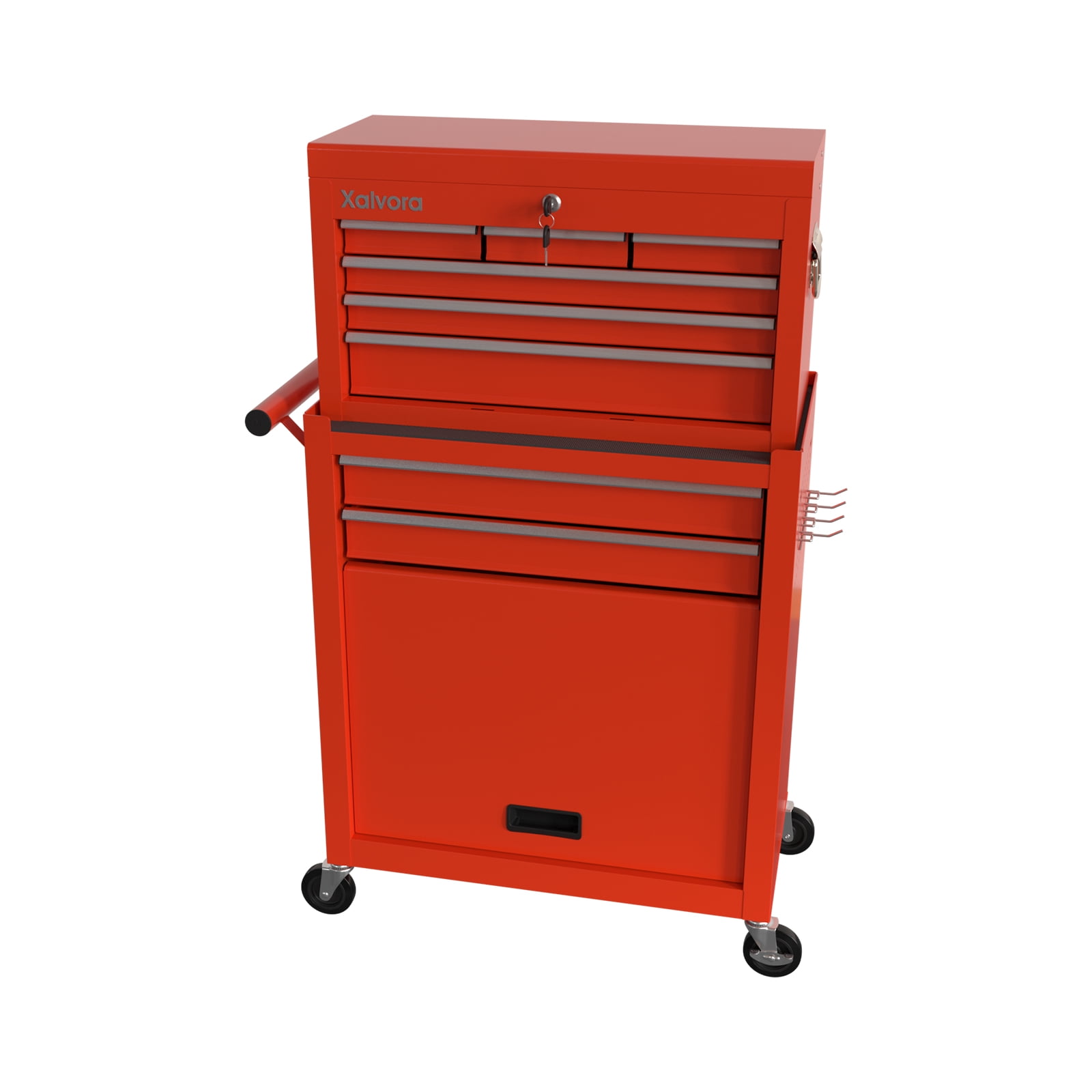 8 Drawers Tool Chest with Wheels, Tool Storage Cabinet with Detachable ...