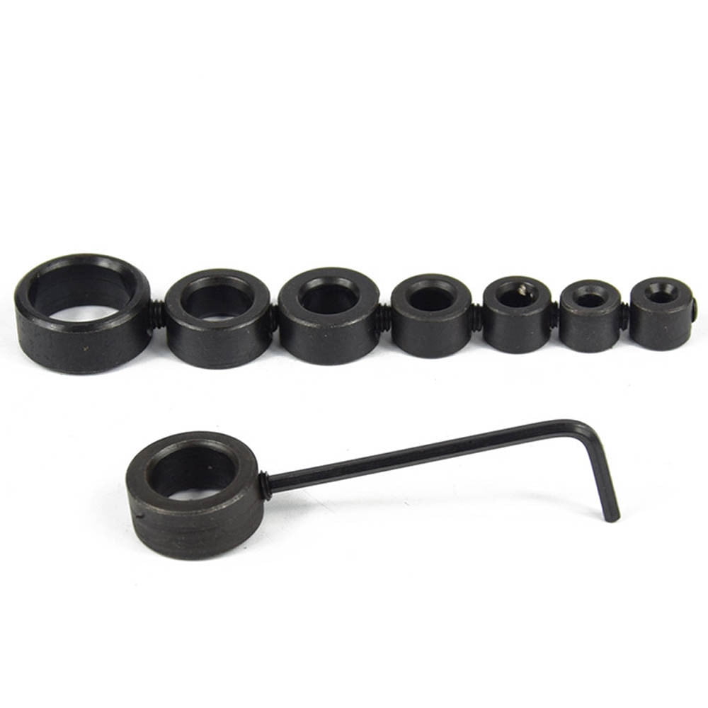 8 Drill Bit Retaining Rings, 1 Wrench Collars Stop Depth 8Pcs/Set Ring ...