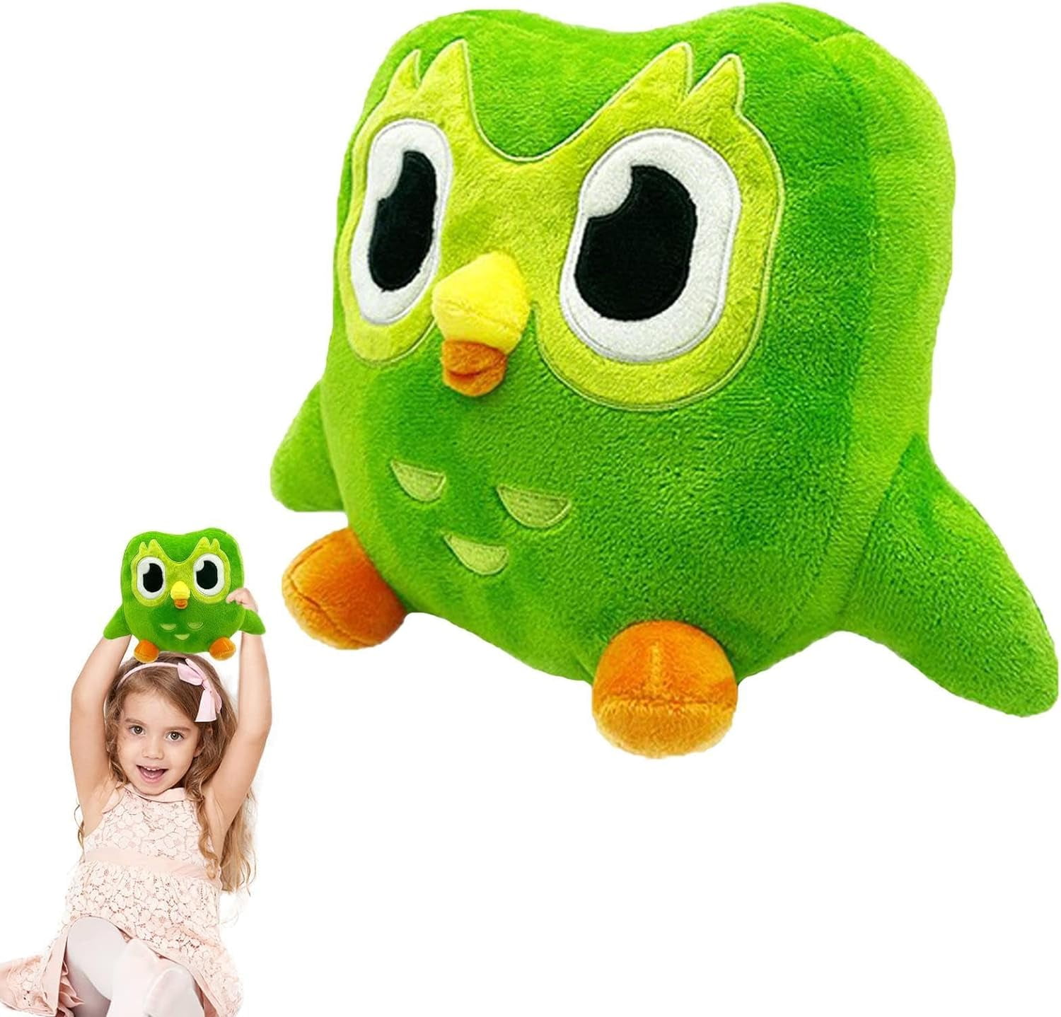 8" Duolingo Duo Plush, Cartoon Duolingo Owl Plush Toy, Green Owl ...
