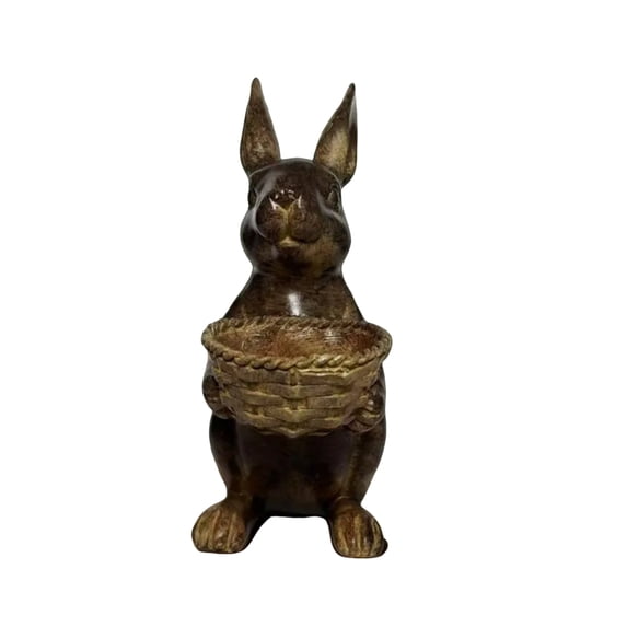 8" Easter Bunny Figurine Ornament for Spring Holiday Tabletop ...