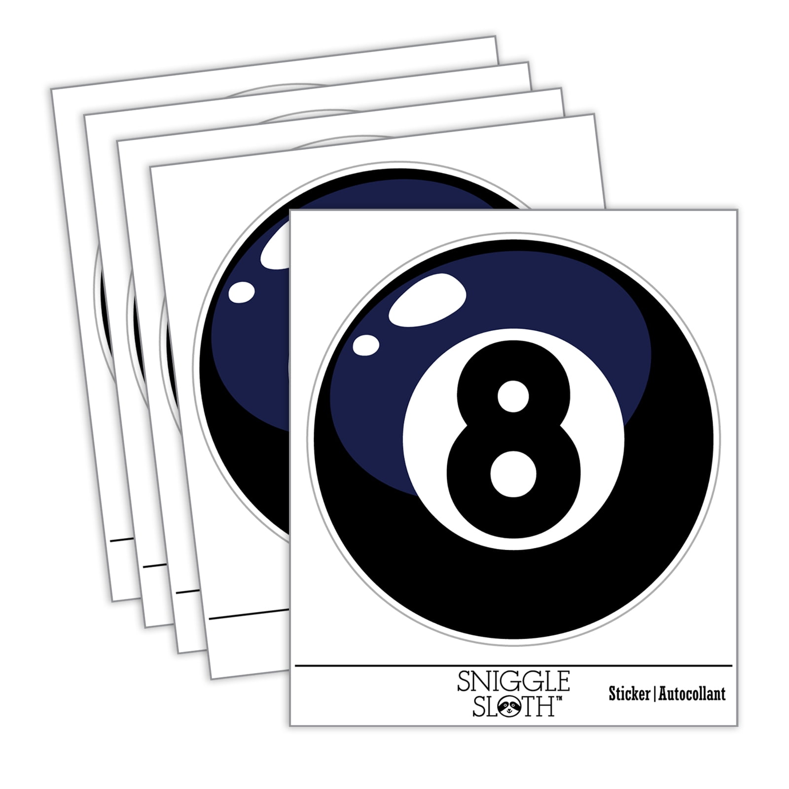 8 Eight Ball Billiards Pool Car Window Bumper Water Bottle Phone Tablet ...