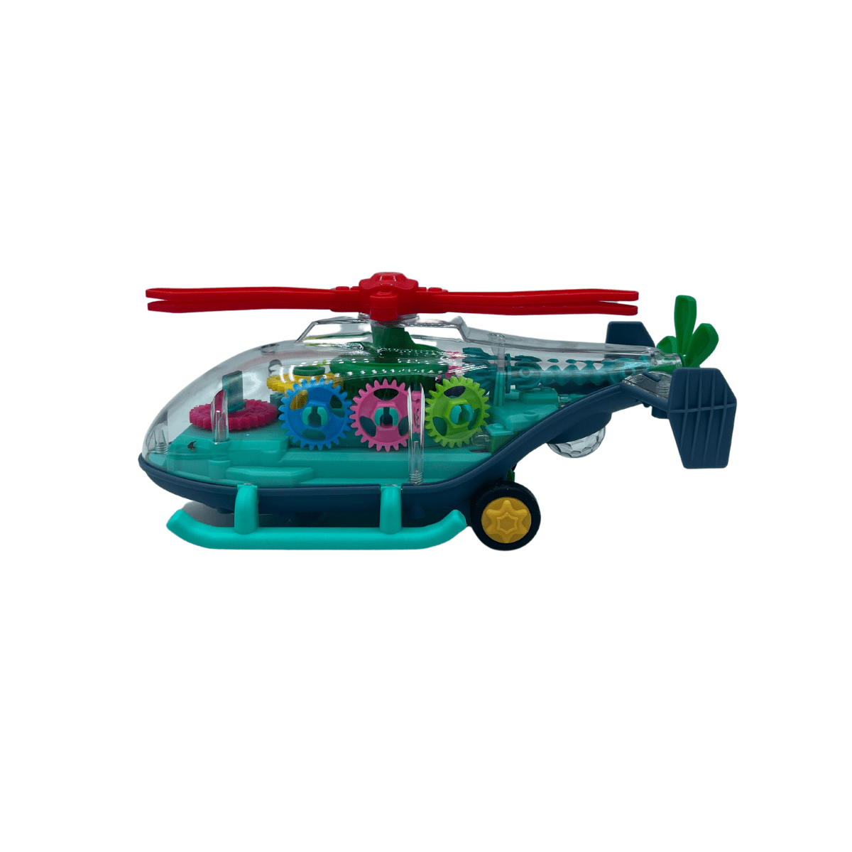 8" Electric Transparent Gear Copter Helicopter Kids Toy - Walmart.com