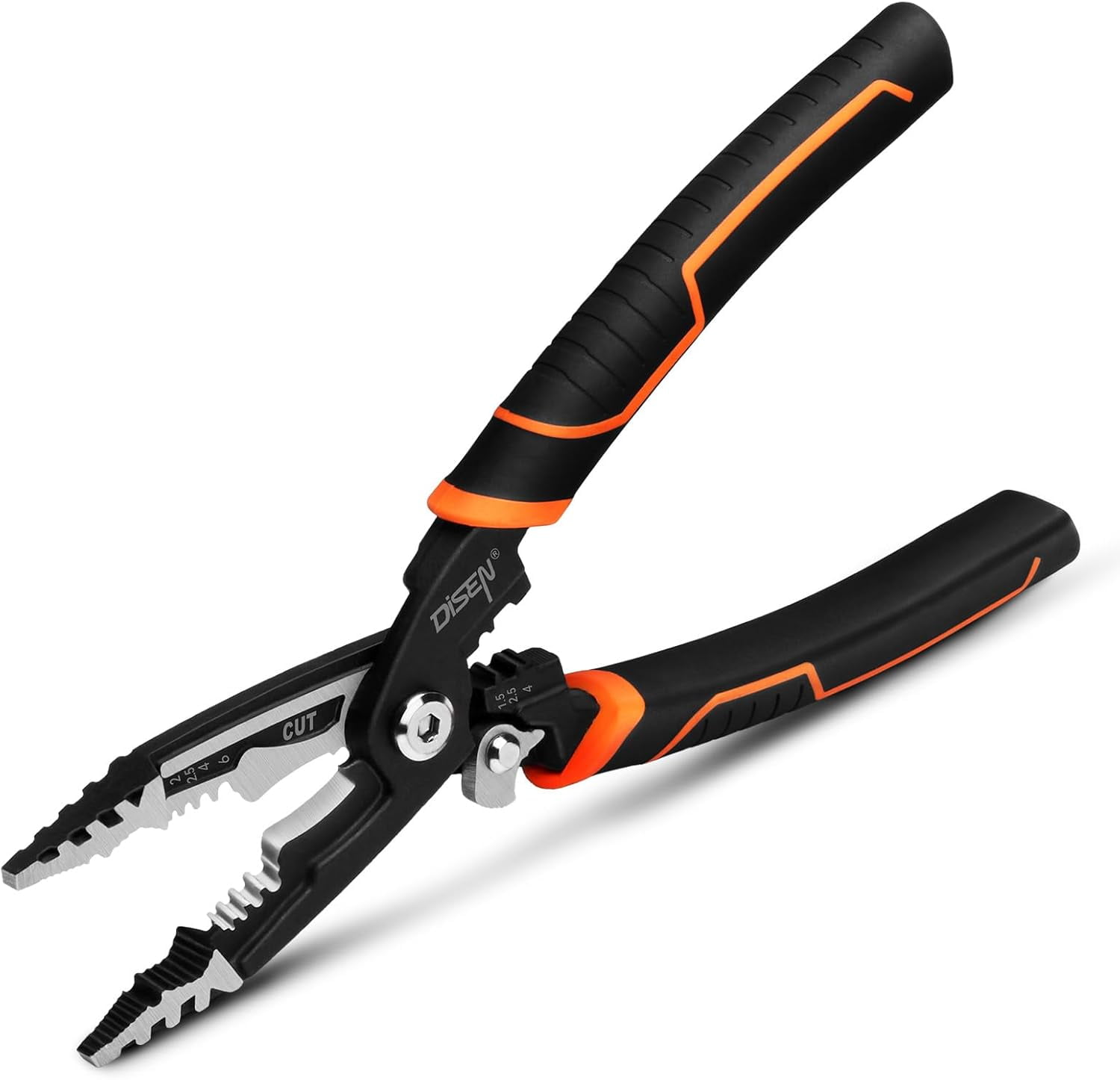 8" Electrical Pliers Tool 7-in-1, Multifunctional Combination Pliers ...