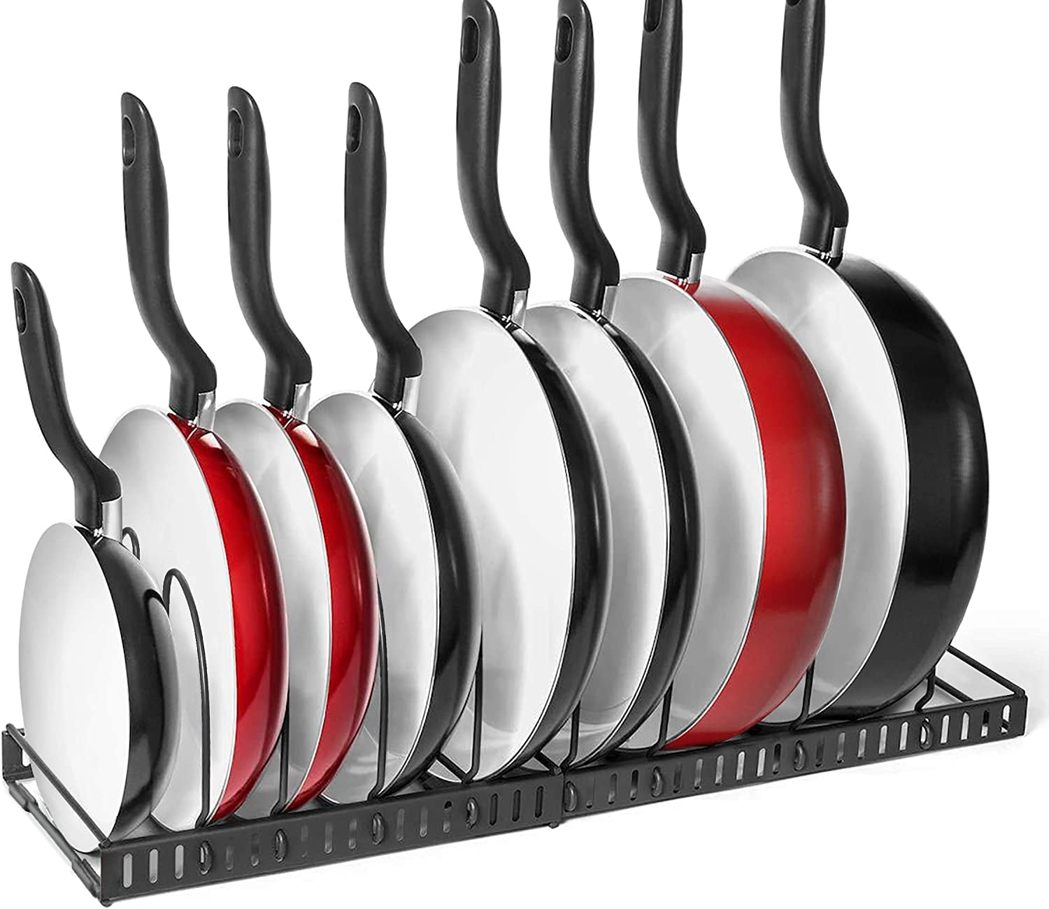 8+ Expandable Pan, Pot and Bakeware Organizer Rack: 2 Racks or 1 ...