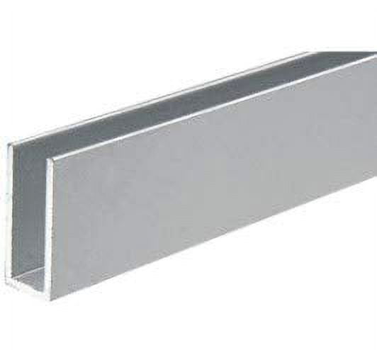 8 FT (96") - Anodized Aluminum U-Channel 6063 Alloy T-6 Temper (1/4 ...