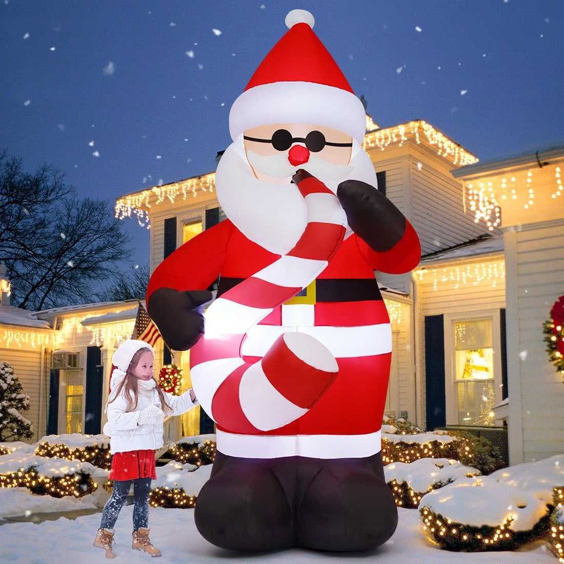 8 FT Christmas Inflatables Outdoor Decorations, Blow Up Inflatable ...