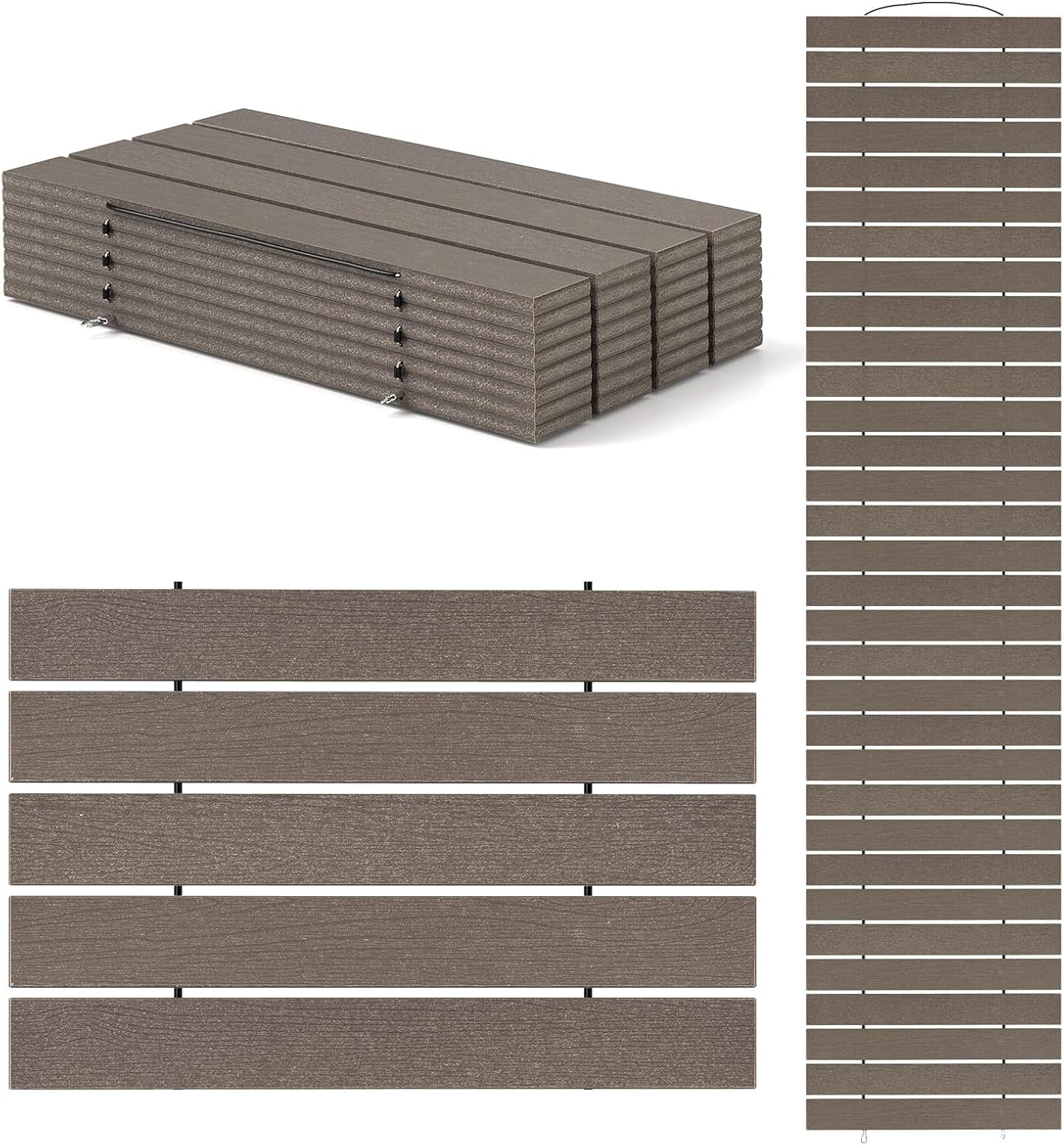 8 FT Garden Pathway, Outdoor Roll Out Straight Walkway Patio Path, Non ...