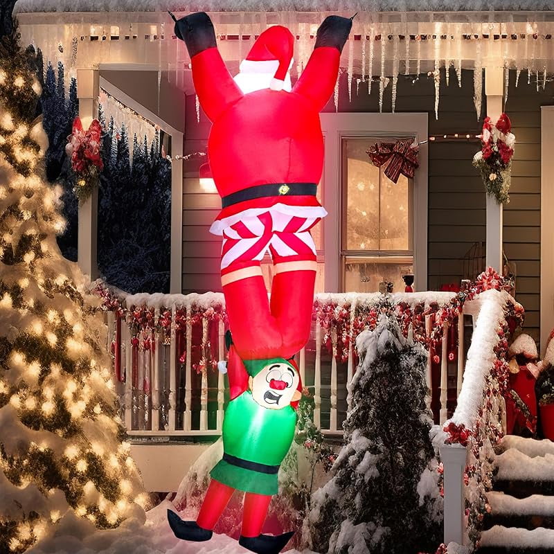 8 FT Hanging Christmas Inflatables Decoration, Christmas Inflatable ...