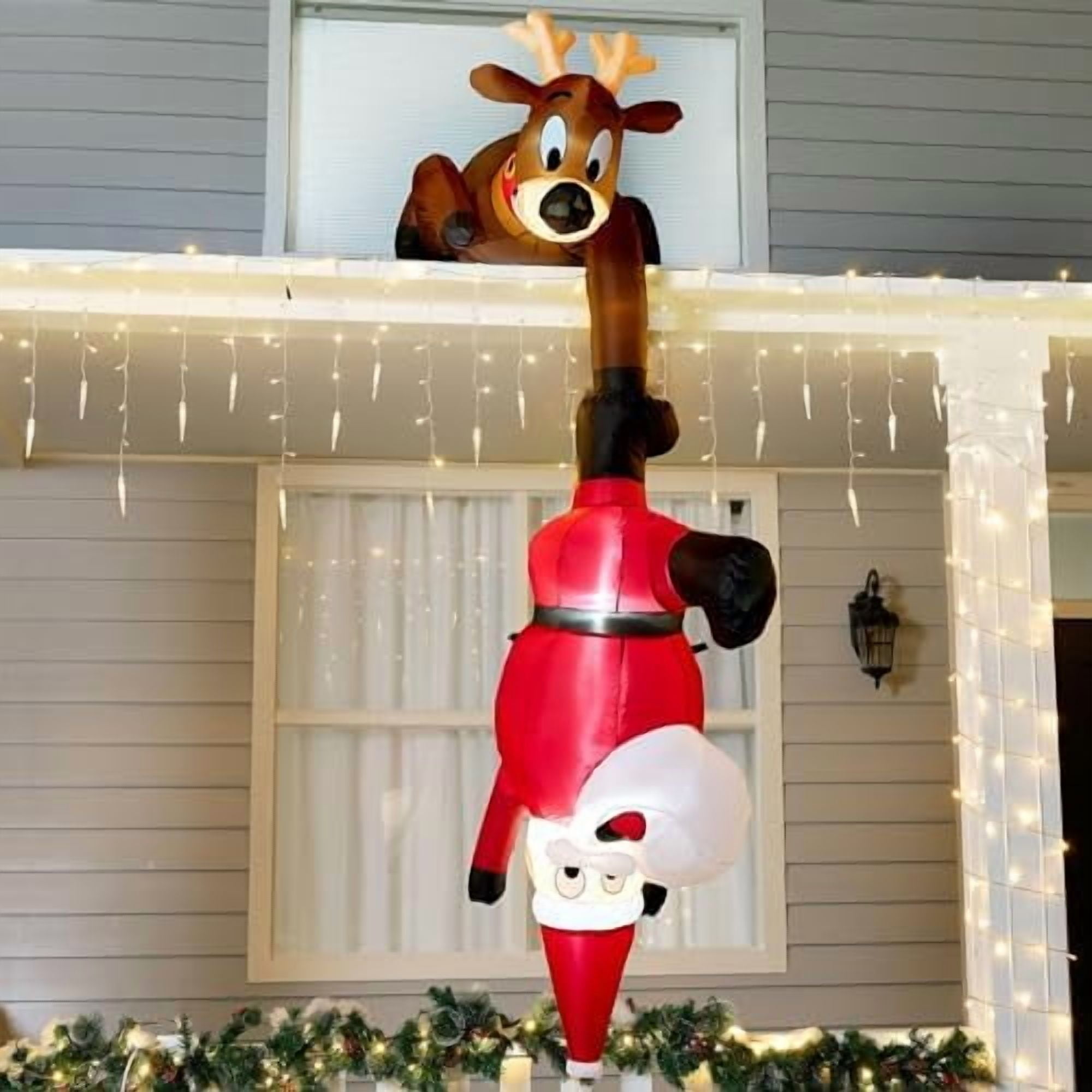 8 FT Hanging Christmas Inflatables Decoration, Christmas Inflatable ...