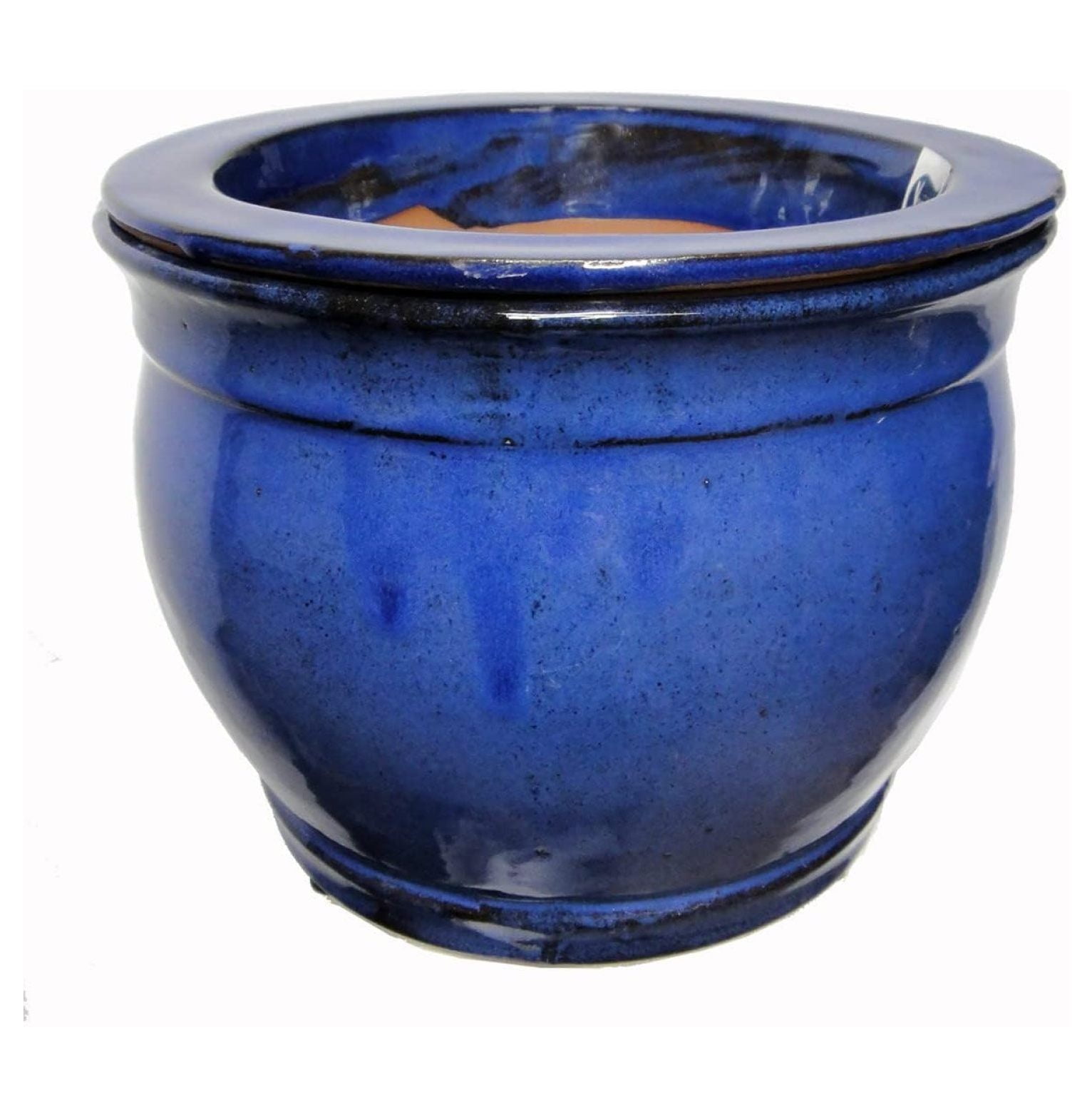 8" Falling Blue Ceramic Self Watering Planter - Walmart.com