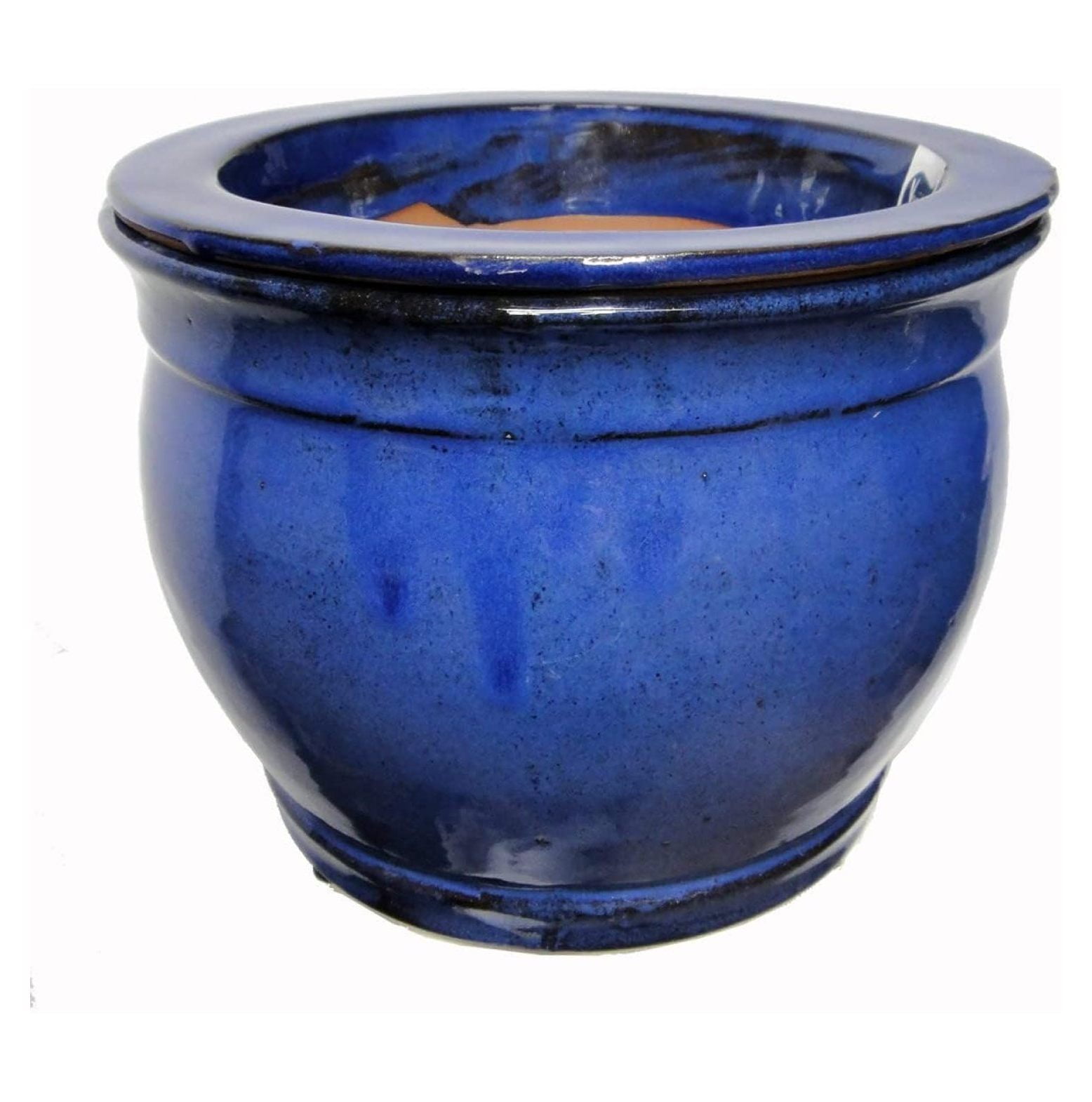 8" Falling Blue Ceramic Self Watering Planter - Walmart.com