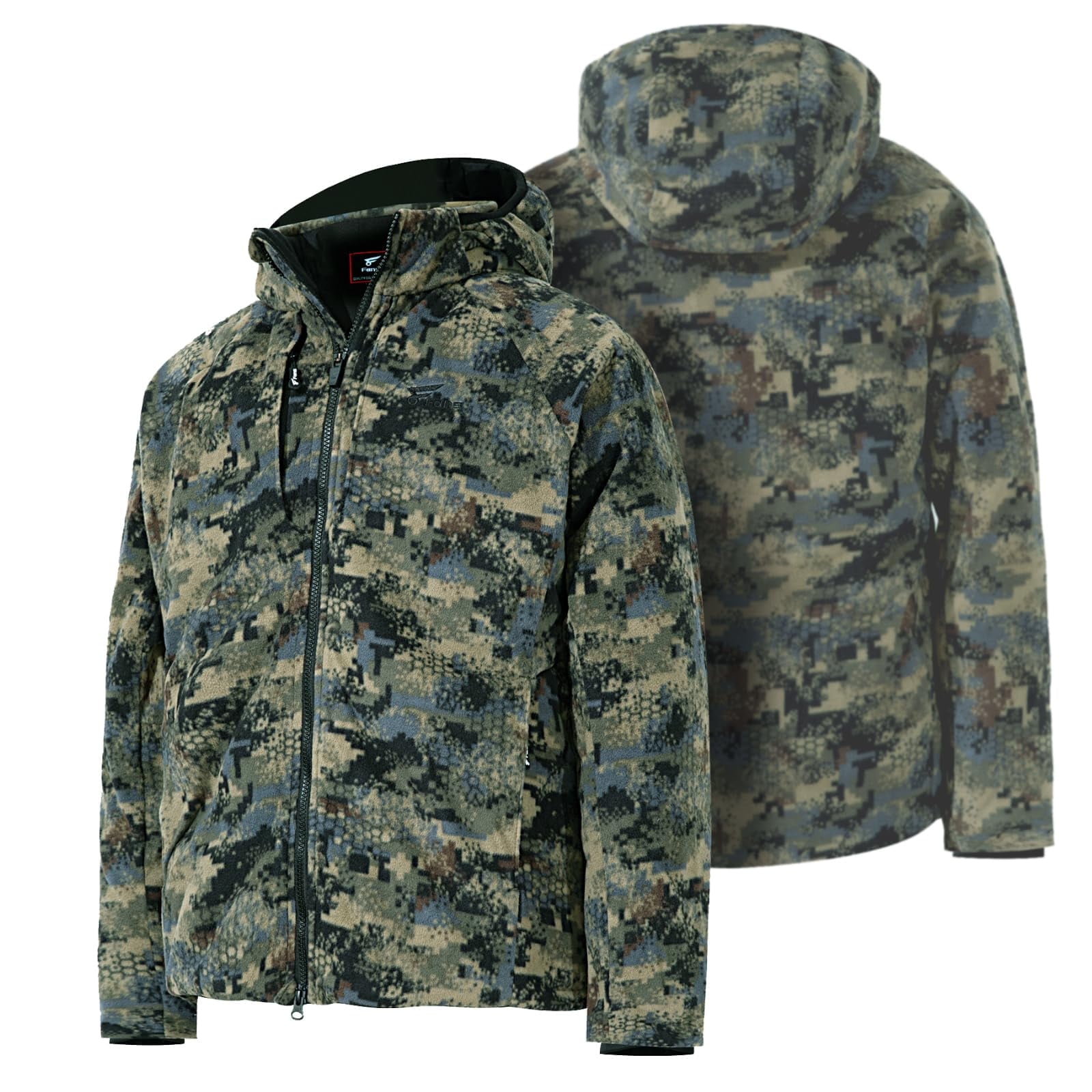 8 Fans Men’s Hunting Camo Jacket – Waterproof Lightweight 100% ...