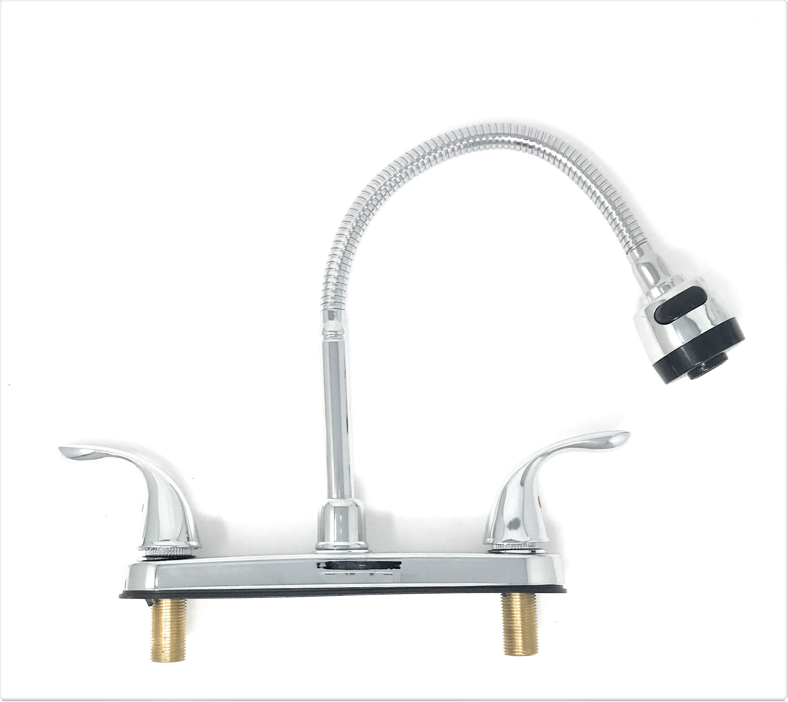 Grifo Grupo 8" High Arc Kitchen Faucet, Flexible Spout, ADA Compliant 2 ...